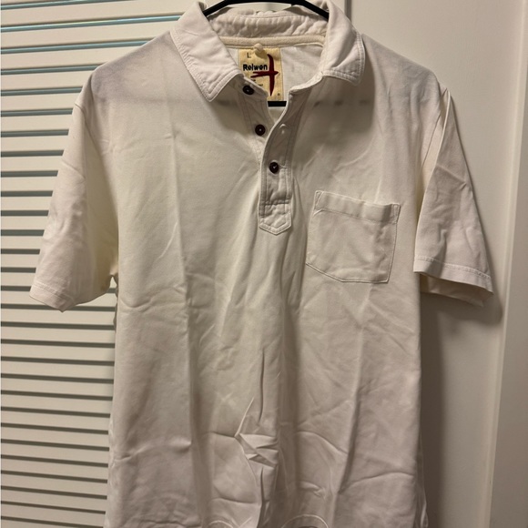 Relwen | Shirts | Relwen White Polo | Poshmark